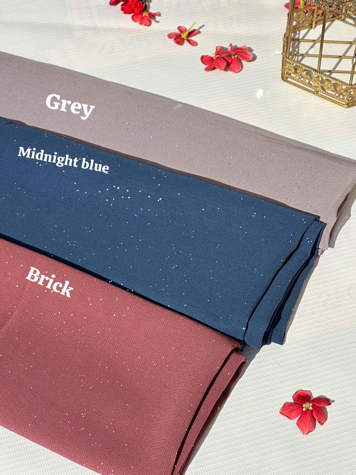 Glitter Chiffon Hijabs(Pack of 1) – Hijab by Dania